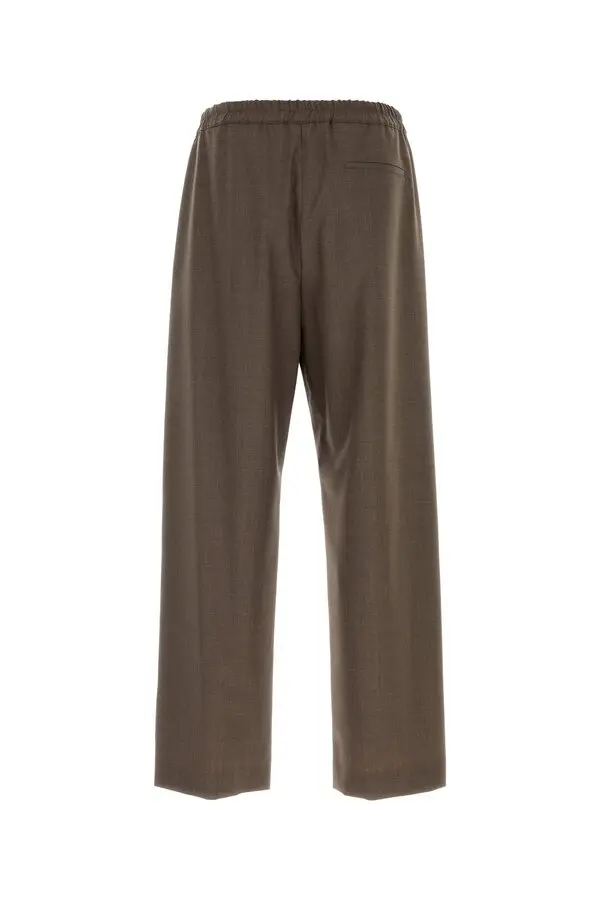 THE ROW Chocolate Wool Ari Pant