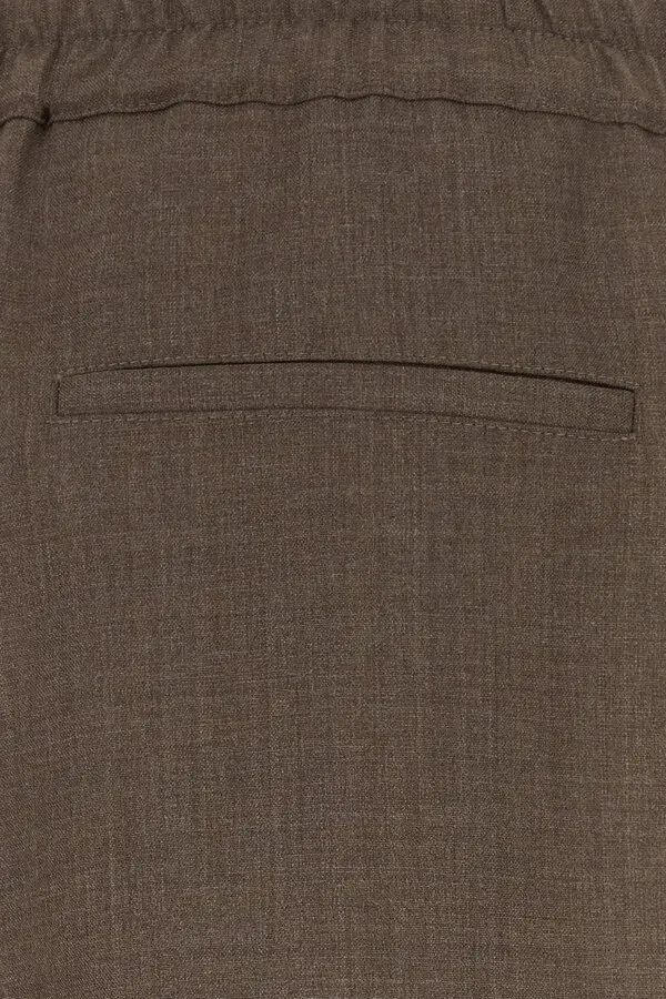 THE ROW Chocolate Wool Ari Pant