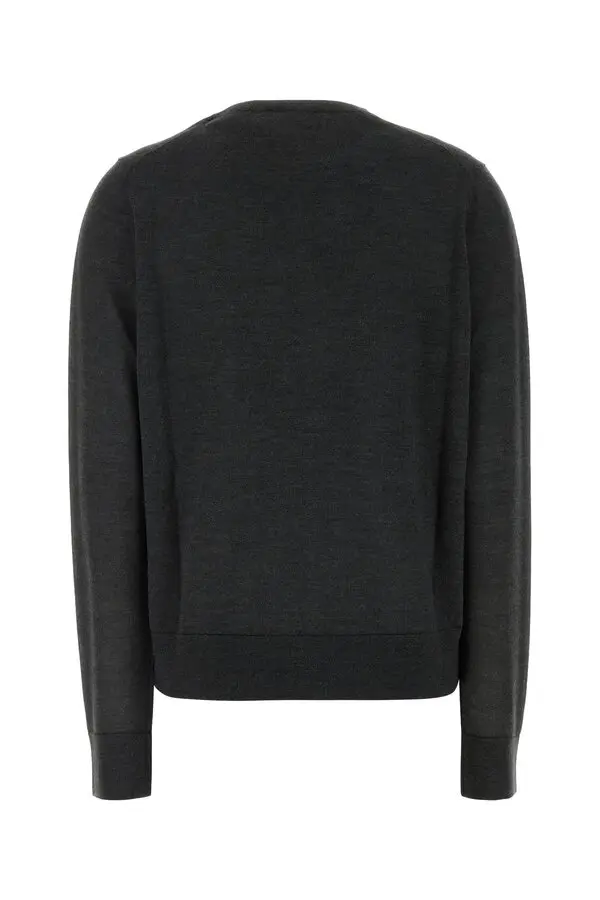 THE ROW Charcoal Cashmere Blend Ondre Sweater