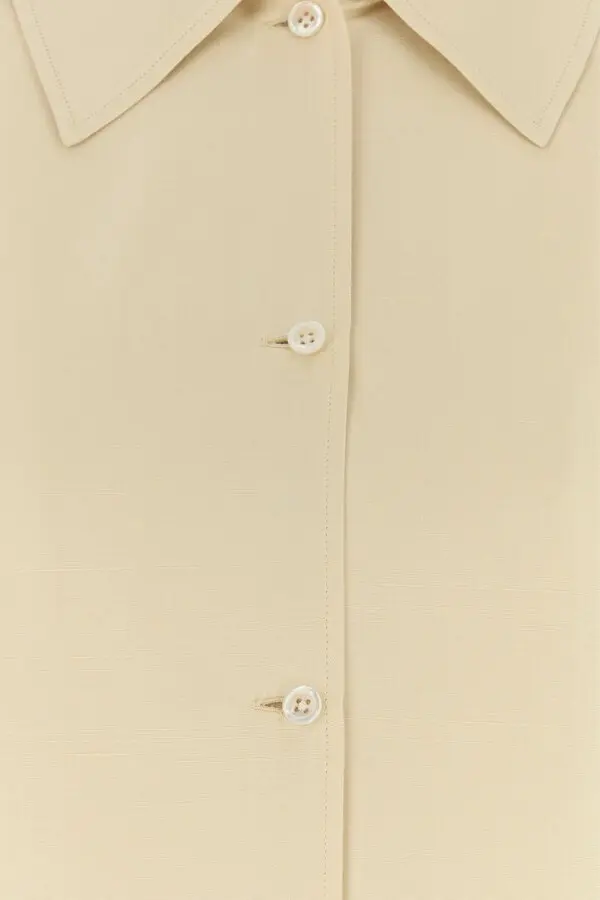 THE ROW Ivory Satin Lucetta Shirt
