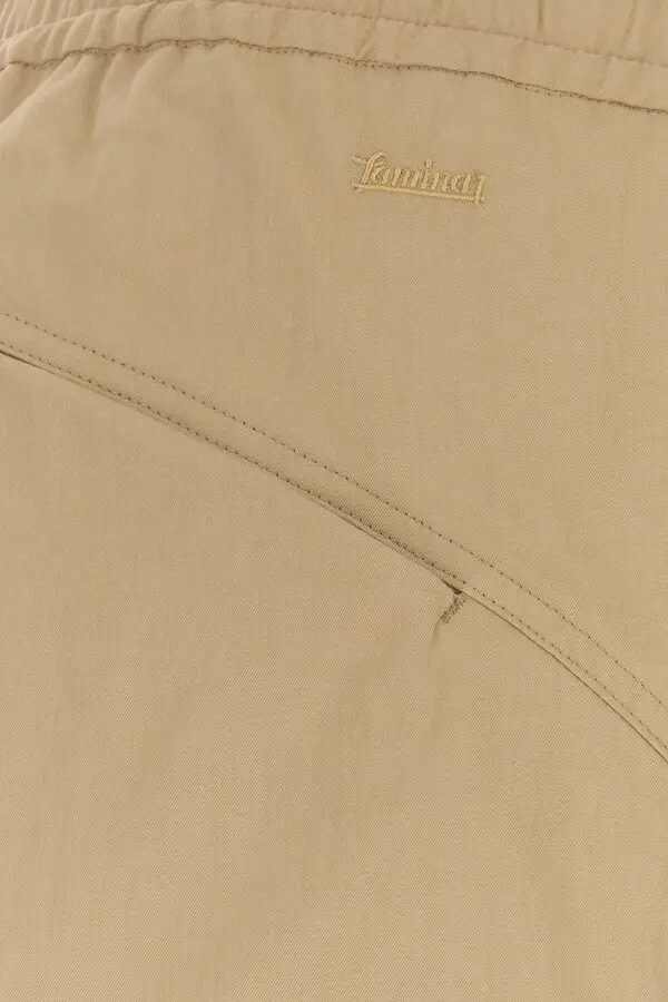 Herno Beige Cotton Blend Pant