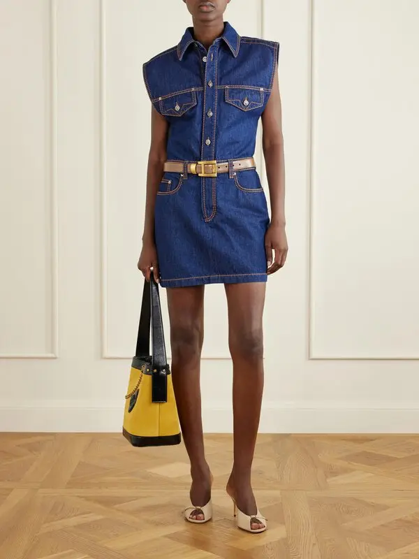 Versace Nyx Leather Mules
