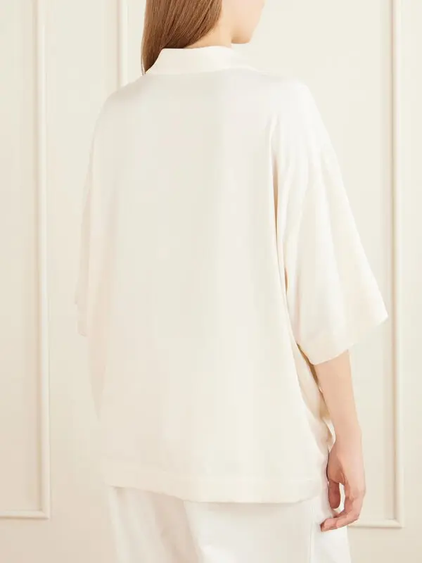 THE FRANKIE SHOP Eda Cady Polo Shirt - Neutrals