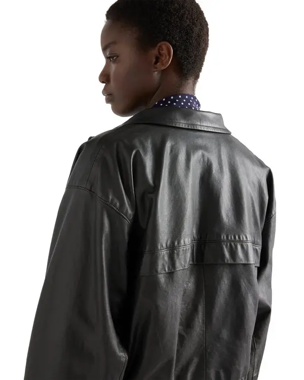 Prada Nappa Leather Jacket - Black