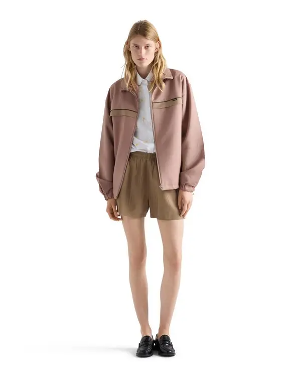Prada Light Mohair Cargo Shorts - Hazelnut