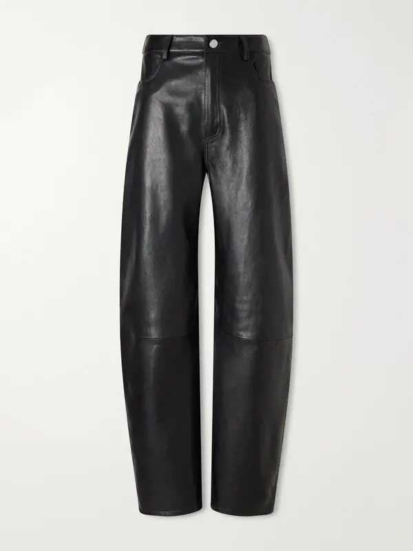 ARMA Leather Wide-leg Pants