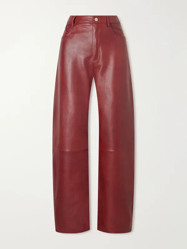 ARMA Leather Wide-leg Pants