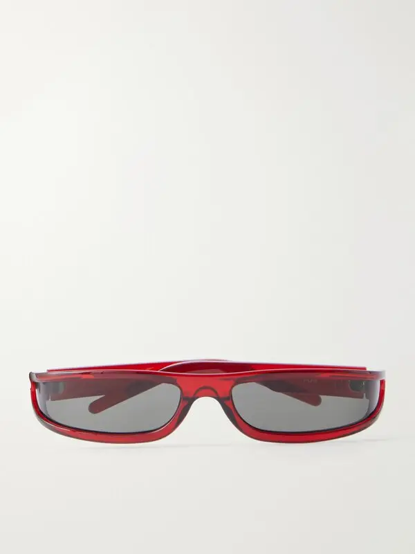 Rick Owens Wrap Around Acetate Sunglasses