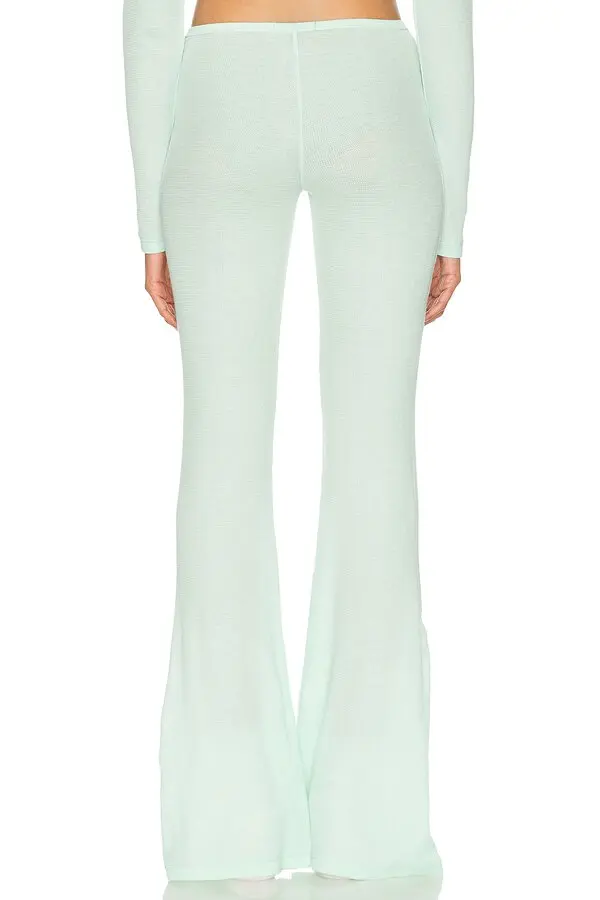 Kiki De Montparnasse Tricot Gaufr Pant In Mint