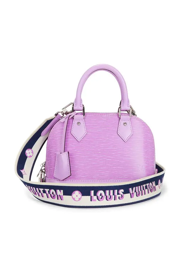 LOUIS VUITTON Epi Alma Bb Handbag In Purple