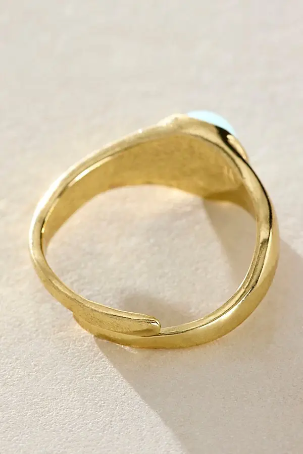 Free People Sculptural Stone Toe Ring - Blue