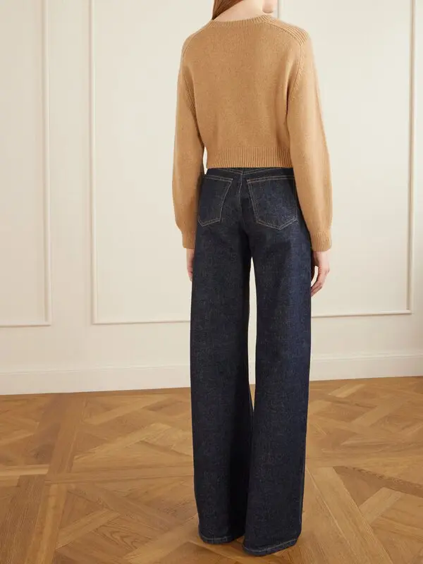 Khaite Masie' Wool And Cashmere-blend Sweater - Neutrals