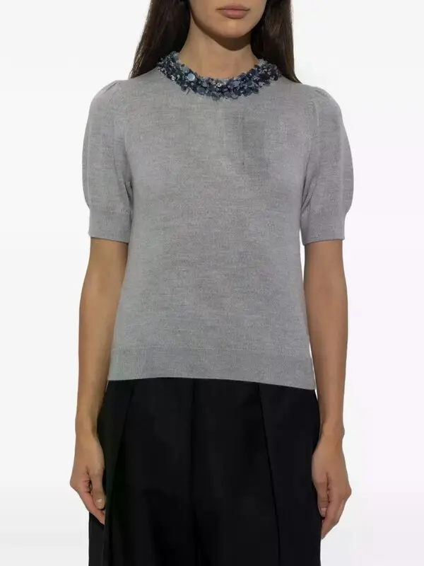 Ulla Johnson Sequin-embellished Jude Sweater - Grey