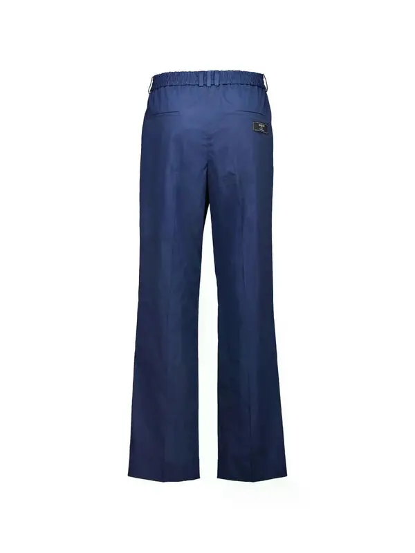 Balmain Pleated Cotton Trousers