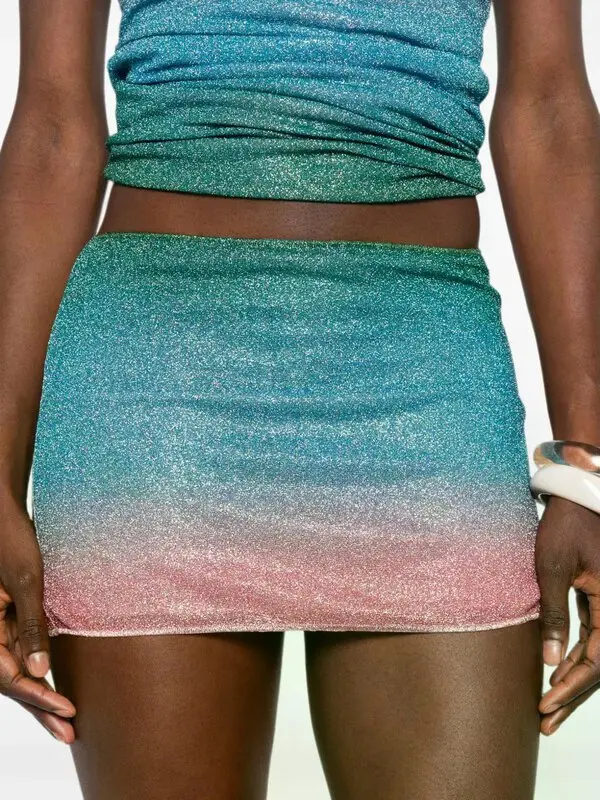 Oseree Lurex Mini Skirt