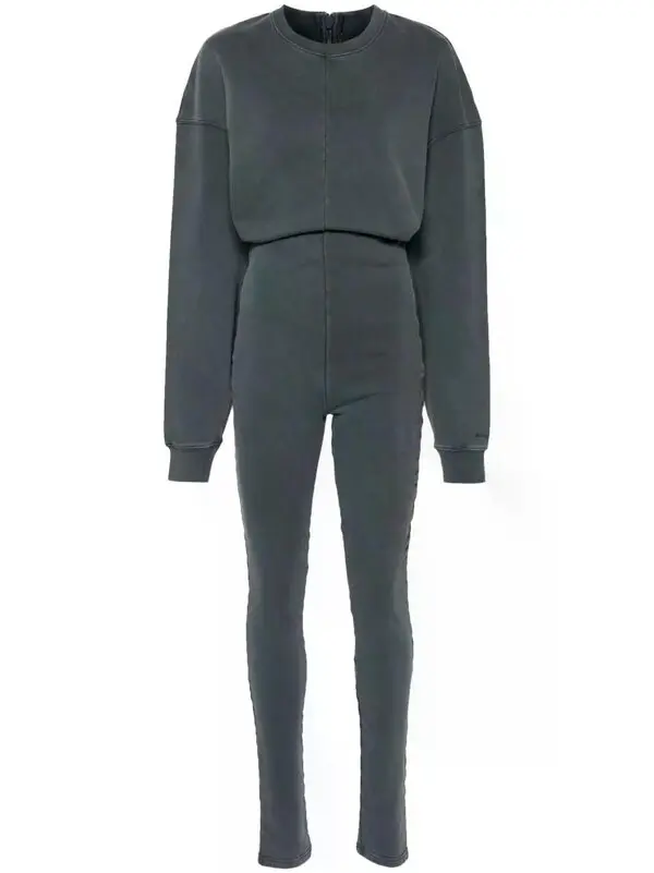 Acne Studios Long-sleeve Cotton Jumpsuit - Grey