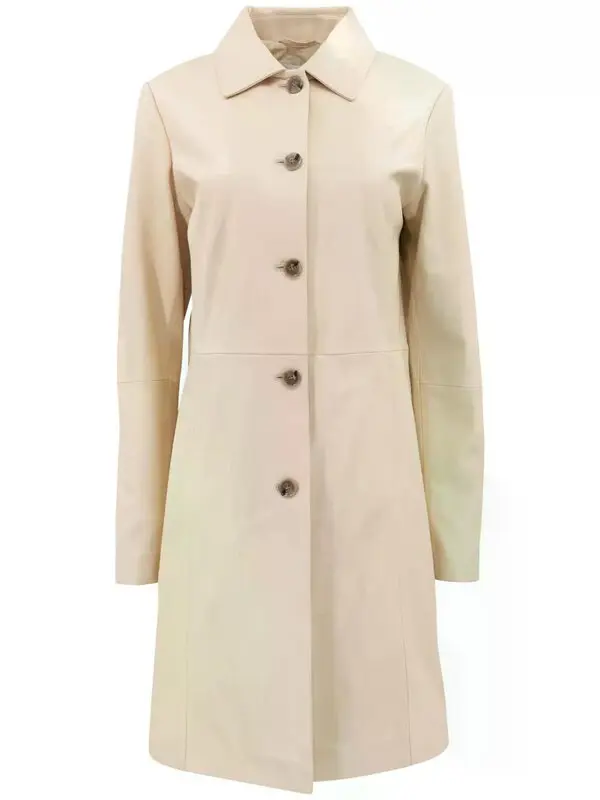 Loulou De Saison Single-breasted Leather Coat