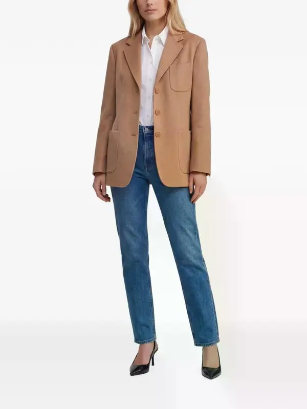 Max Mara Notched Lapel Patch Pocket Blazer