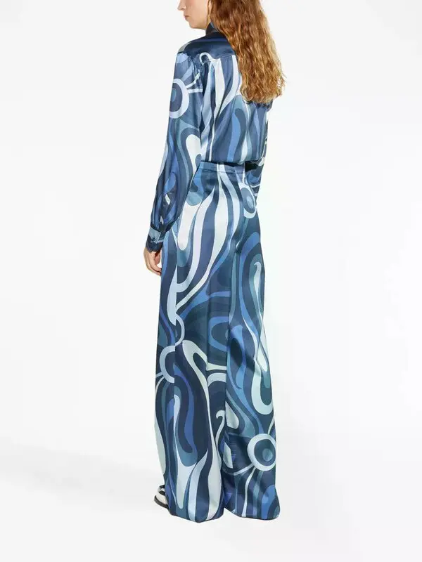 Emilio Pucci Abstract Print Silk Culottes