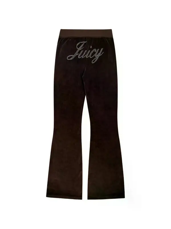 Juicy Couture Crystal-embellished Flared Trousers