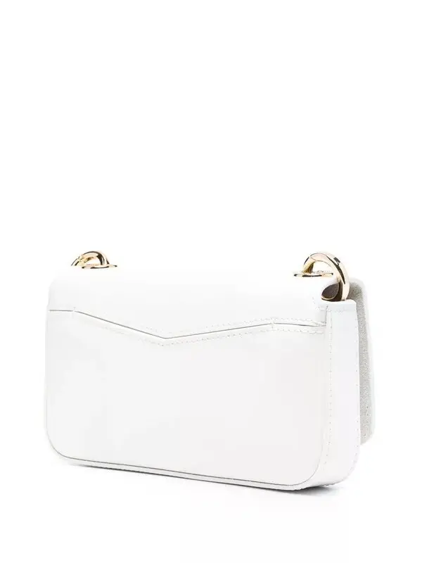 Sandro Logo Detail Leather Shoulder Bag - White