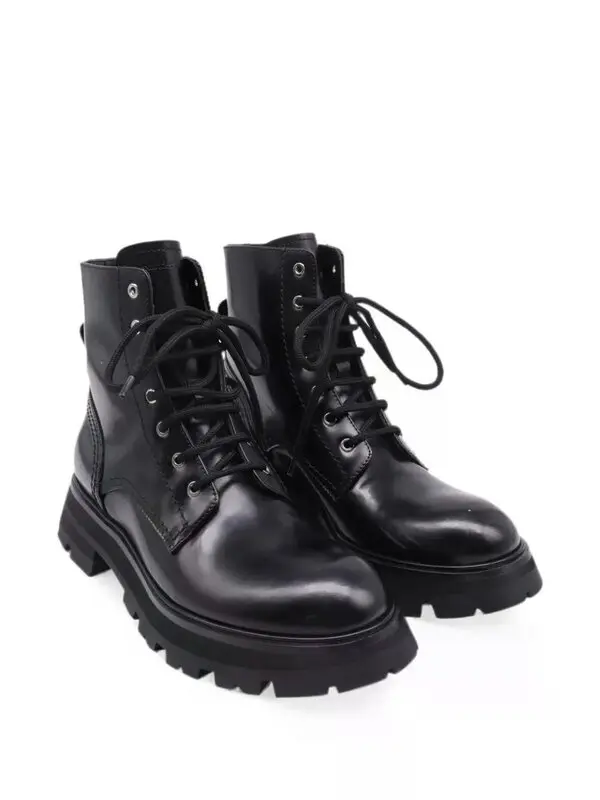 Alexander McQueen 2020s Wander Leather Lace-up Boots