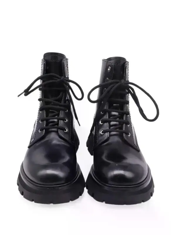 Alexander McQueen 2020s Wander Leather Lace-up Boots