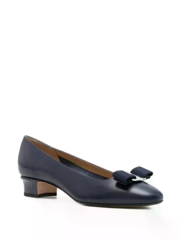 FERRAGAMO Vara Bow Pumps - Blue
