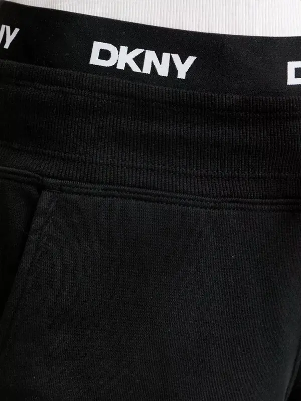 Dkny Logo Waistband Drawstring Track Pants