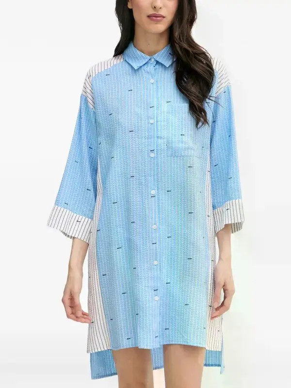 Dkny Logo-print Panelled Nightdress