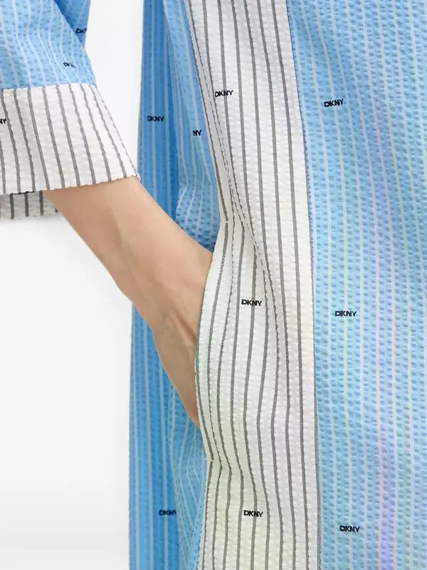 Dkny Logo-print Panelled Nightdress
