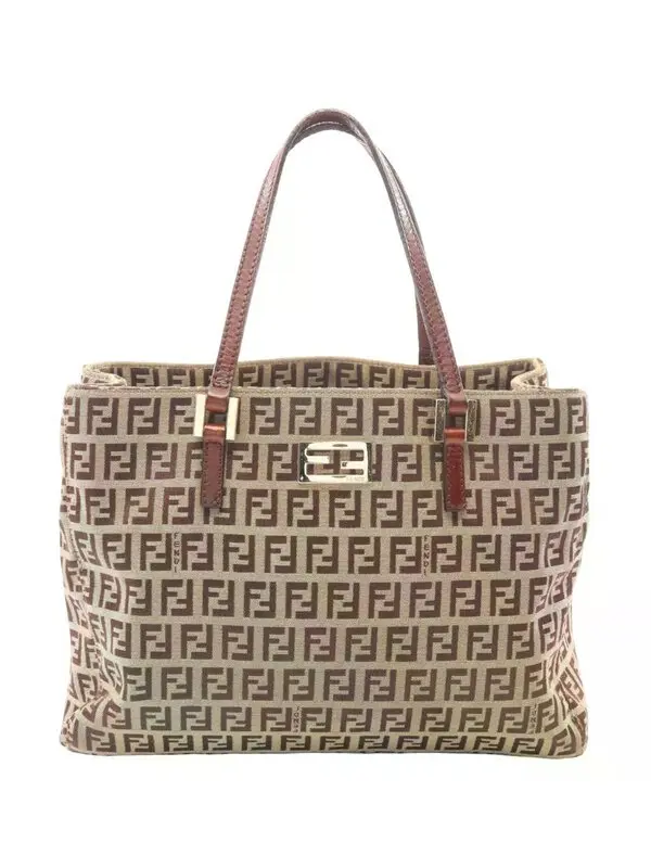Fendi Zucchino Canvas Tote Bag