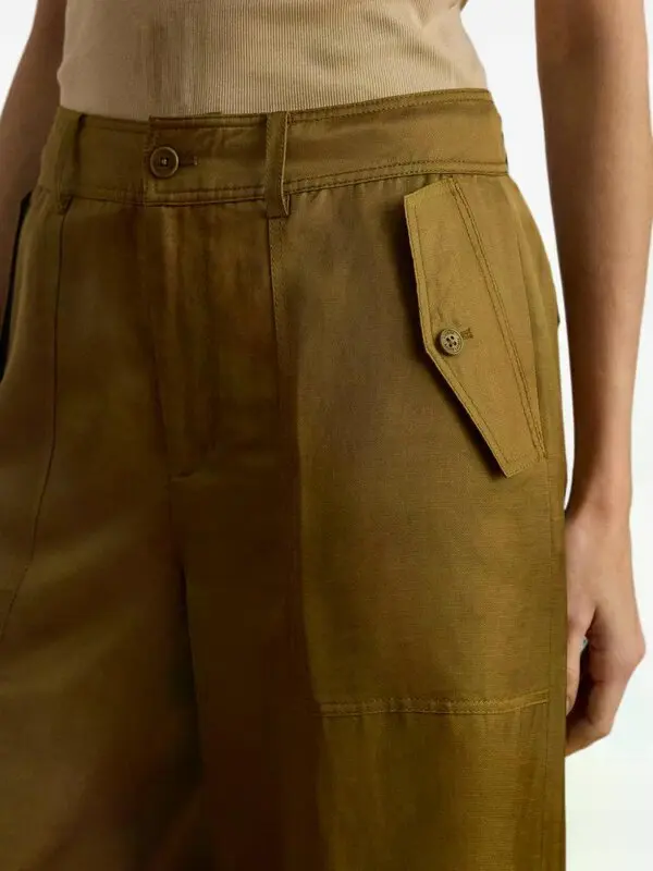 Ralph Lauren Shantung Barrel Cargo Pants