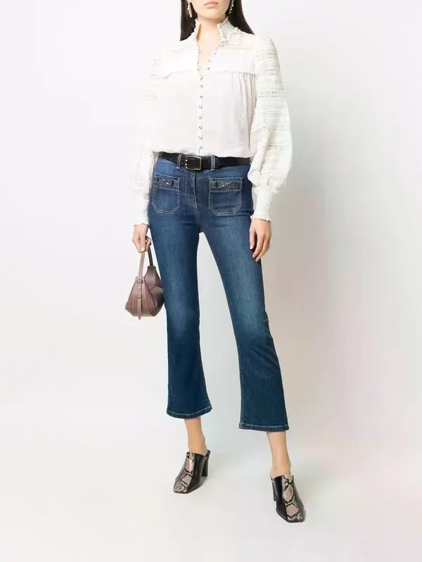 Elisabetta Franchi Slim-fit Cropped Trousers