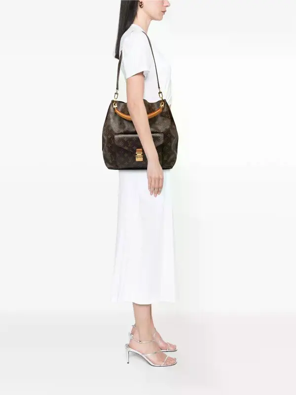 LOUIS VUITTON Monogram Metis Hobo Satchel - Brown