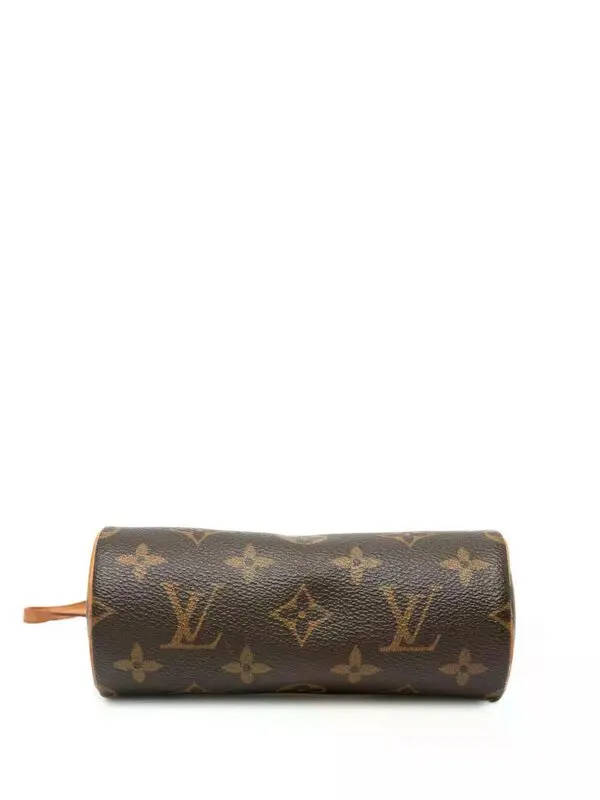 LOUIS VUITTON Monogram Papillon Pochette Handbag - Brown
