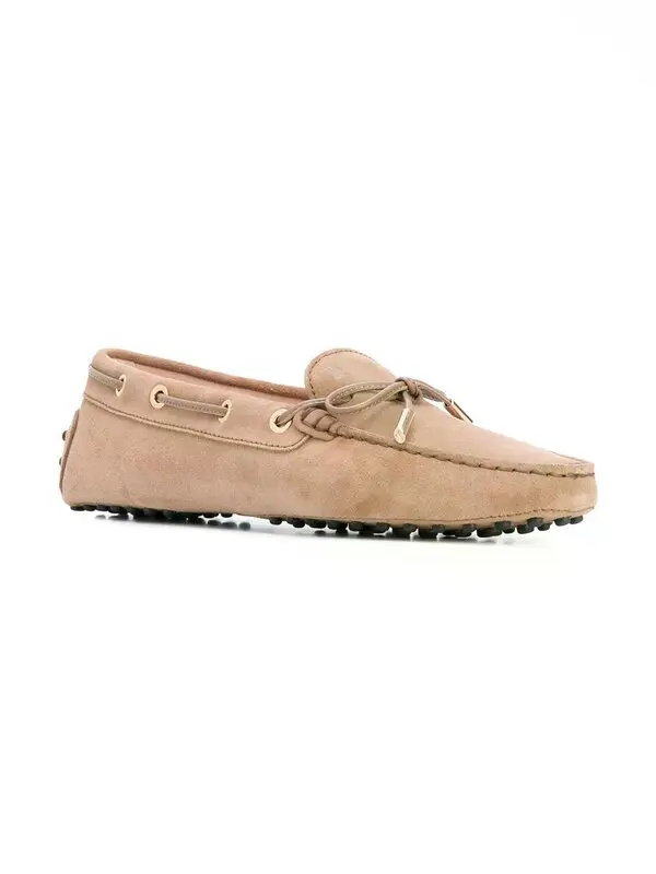 TOD'S Suede Driving Loafers - Brown