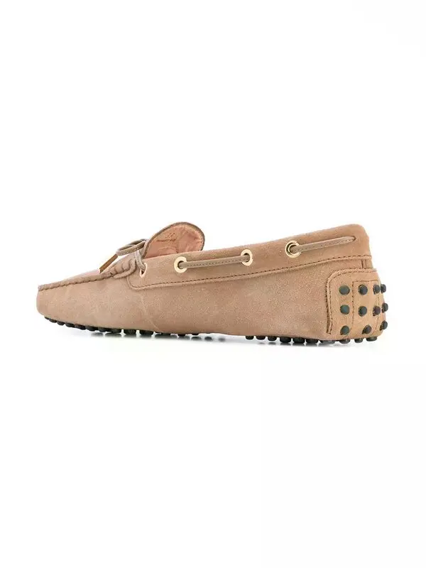 TOD'S Suede Driving Loafers - Brown