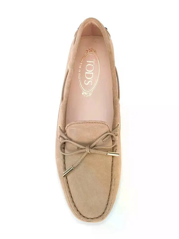 TOD'S Suede Driving Loafers - Brown