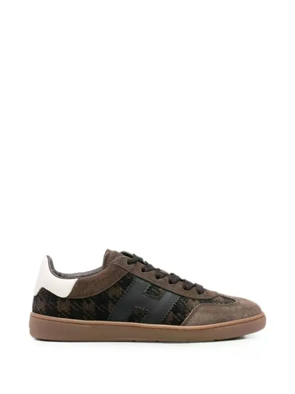 Hogan Houndstooth Pattern Sneakers