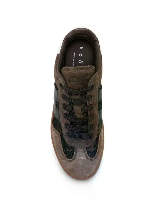 Hogan Houndstooth Pattern Sneakers