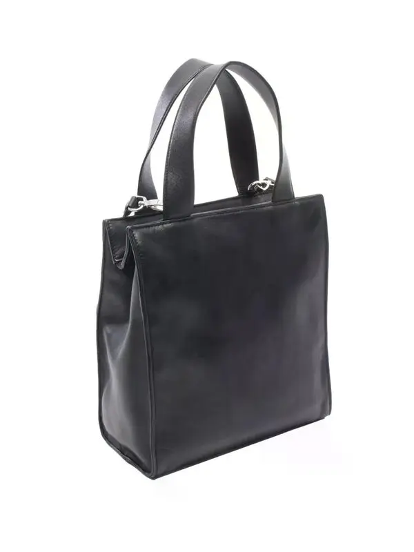 Prada Nappa Leather Satchel With Front Pocket