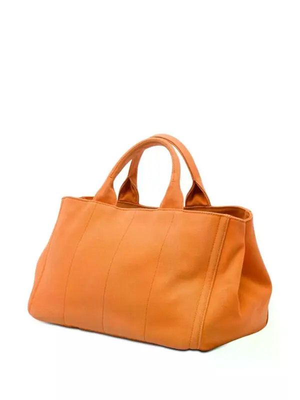 Prada Canvas Satchel - Orange