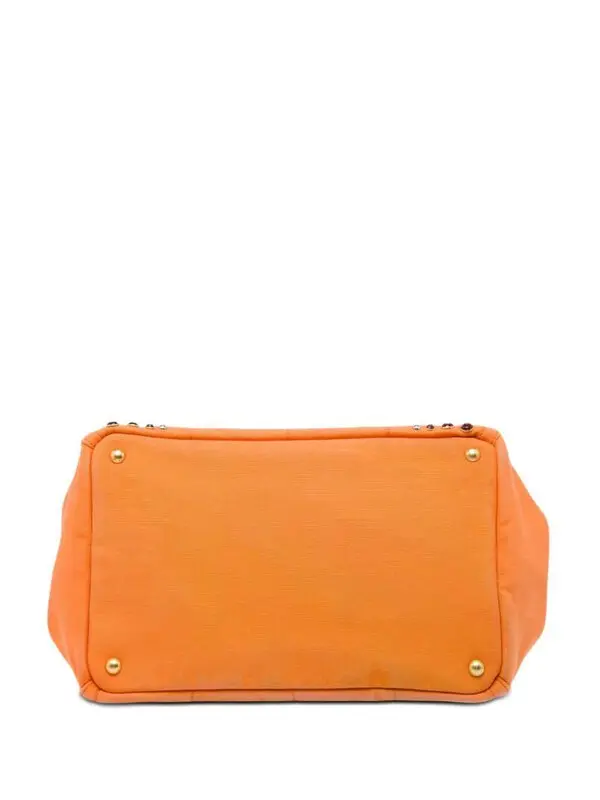 Prada Canvas Satchel - Orange