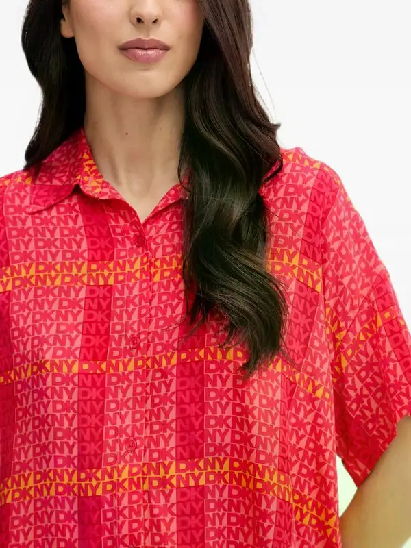 Dkny Logo-print Pajama Set