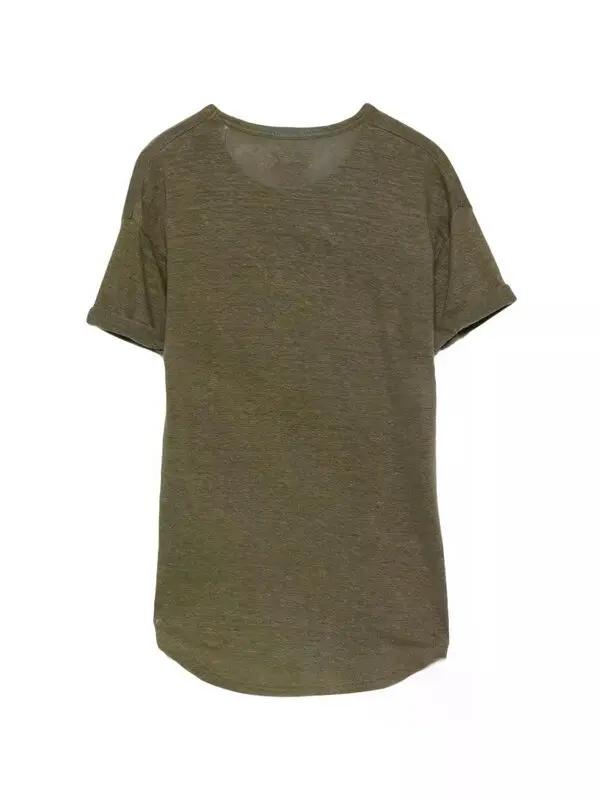MARANT ETOILE Koldia Logo-print Slub-texture T-shirt