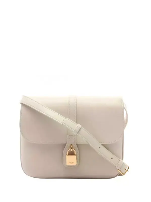 Celine Tabou Leather Crossbody Bag - White