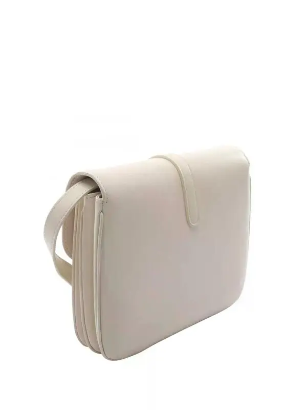 Celine Tabou Leather Crossbody Bag - White