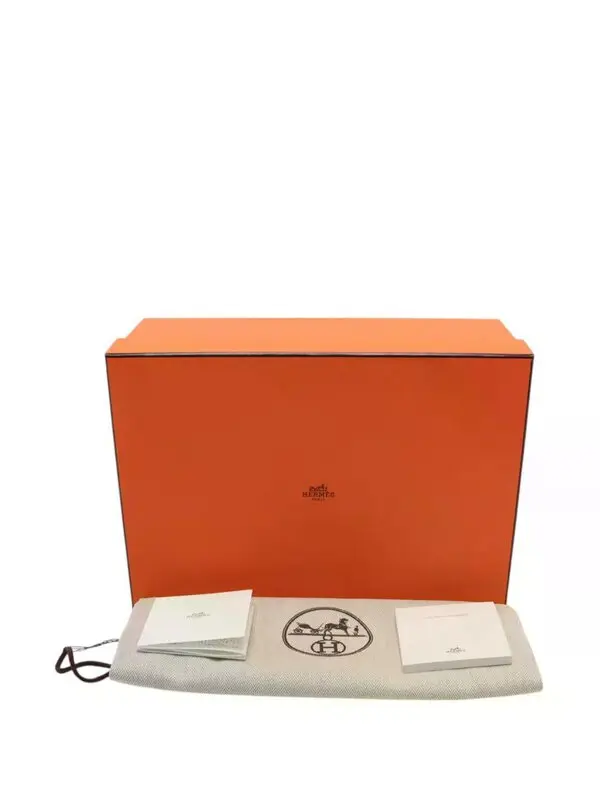 Hermès Military Toile And Vache Hunter Herbag Zip 20 Crossbody Bag - Grey