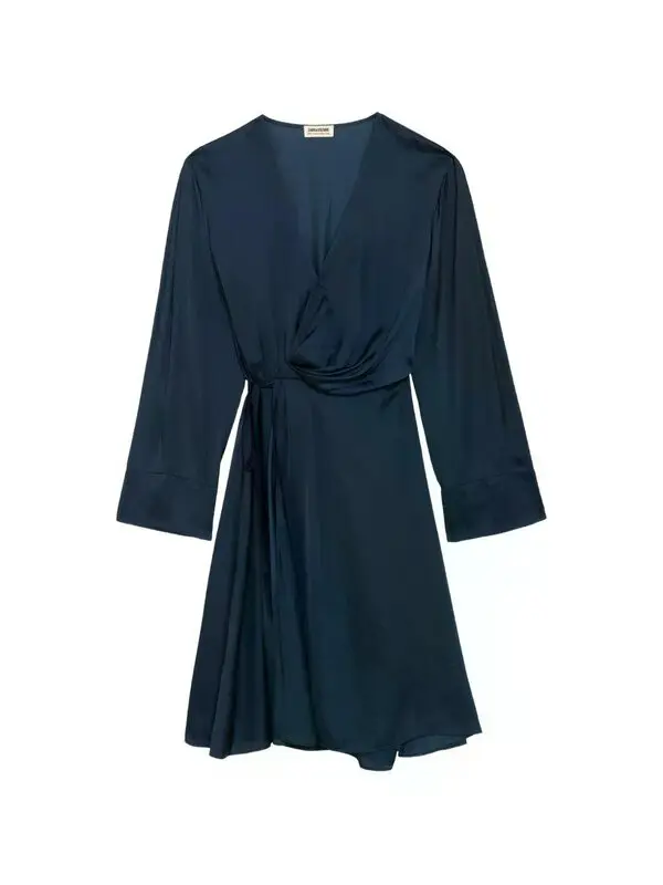 Zadig&Voltaire Remoir Satin Wrap Dress